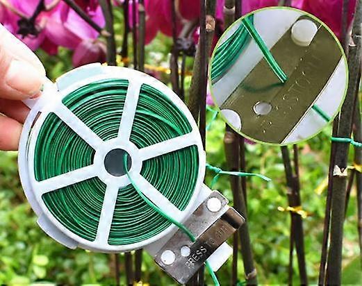 2 Pack Green Gardening Wire, Home Garden Organization 30m Rolls ...