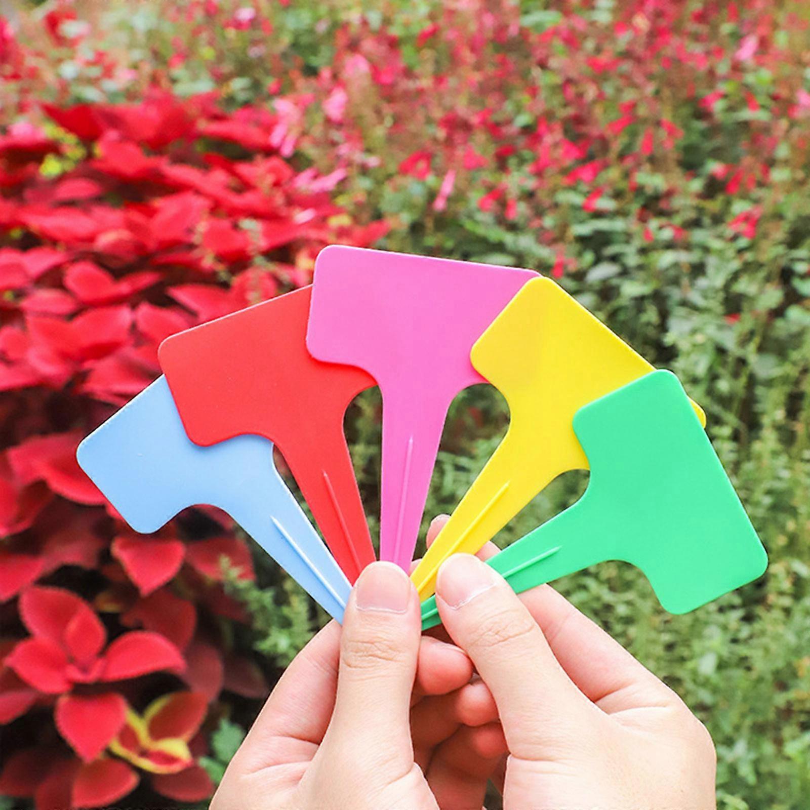 100pcs Garden Plant Labels Plastic Sign Tags Nursery Markers Flower ...
