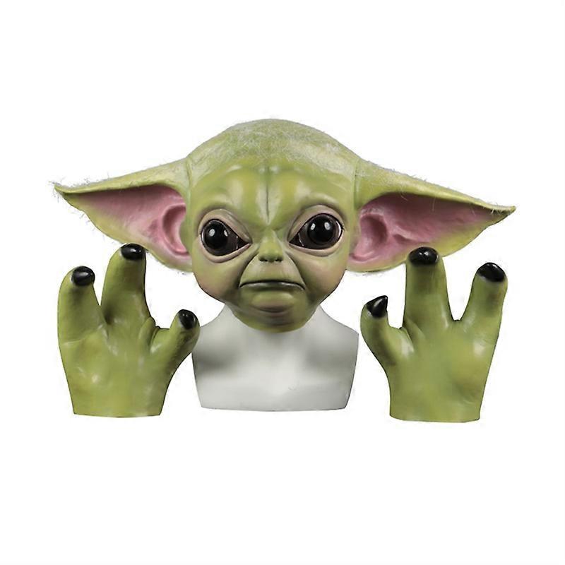 Star Wars The Mandalorian Yoda Baby Grogu Cosplay Mask Helmet Halloween ...