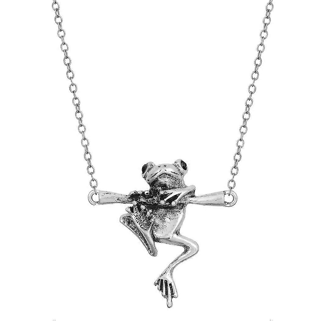 Simple Cute Frog Pendant Chain Frog Punk Adjustable Chain Retro Frog ...