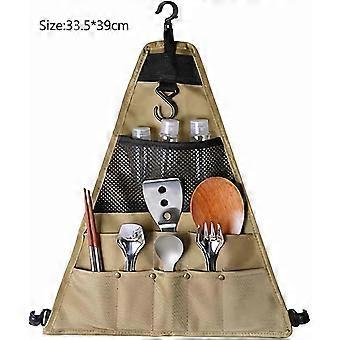 Outdoor Camping Picnic Tableware Storage Bag Hanging Camping Cookware ...