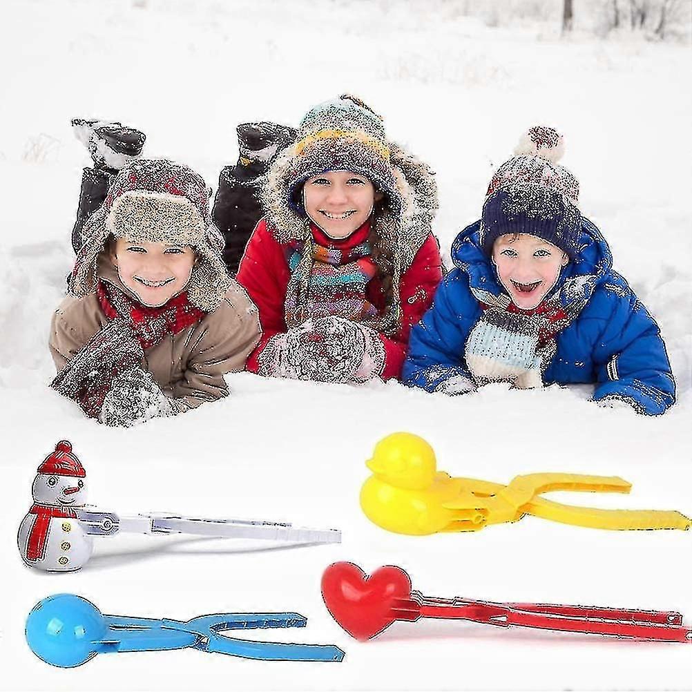 4 Pack Snowball Tongs, Winter Snowball Maker Toy, Snowball Press ...