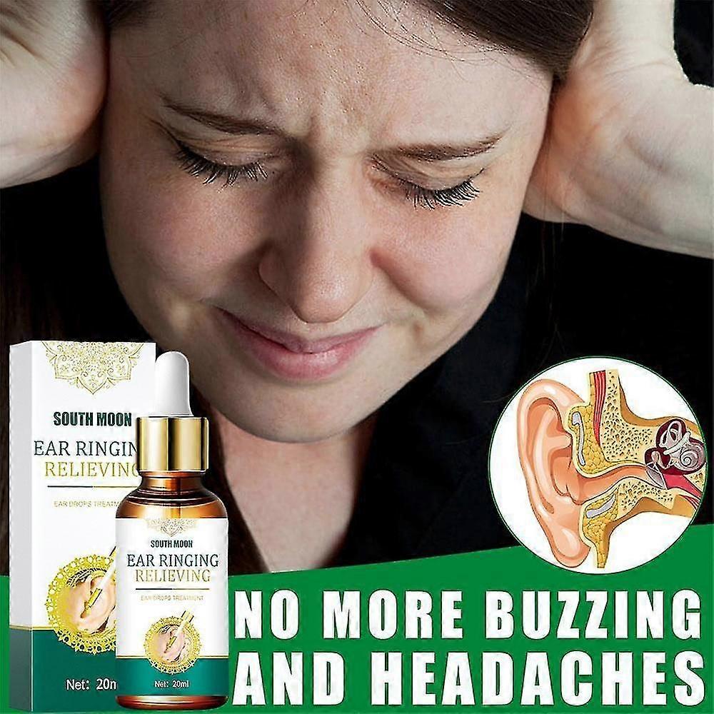 2X 20ml Tinnitus Ear Drops Ear Ringing Gentle Relieving Health ...