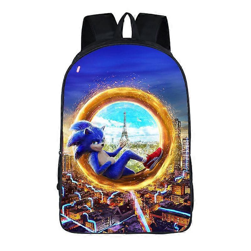 i469 Sonic student ryggsäck Tecknad film barn Ryggsäck anime karaktär ...