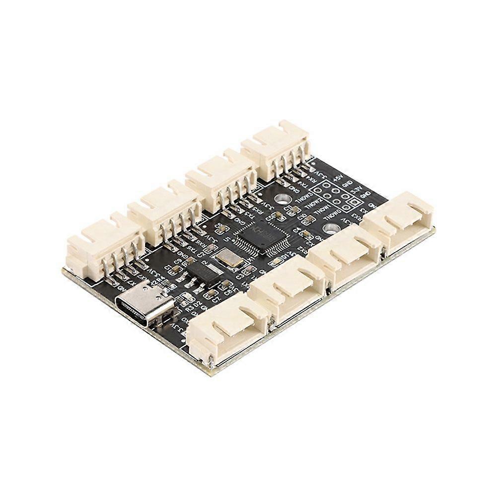 USB to 8-Way TTL Serial Port Module CH348 Multi-Channel UART Expansion Board TypeC to 8 TTL ...