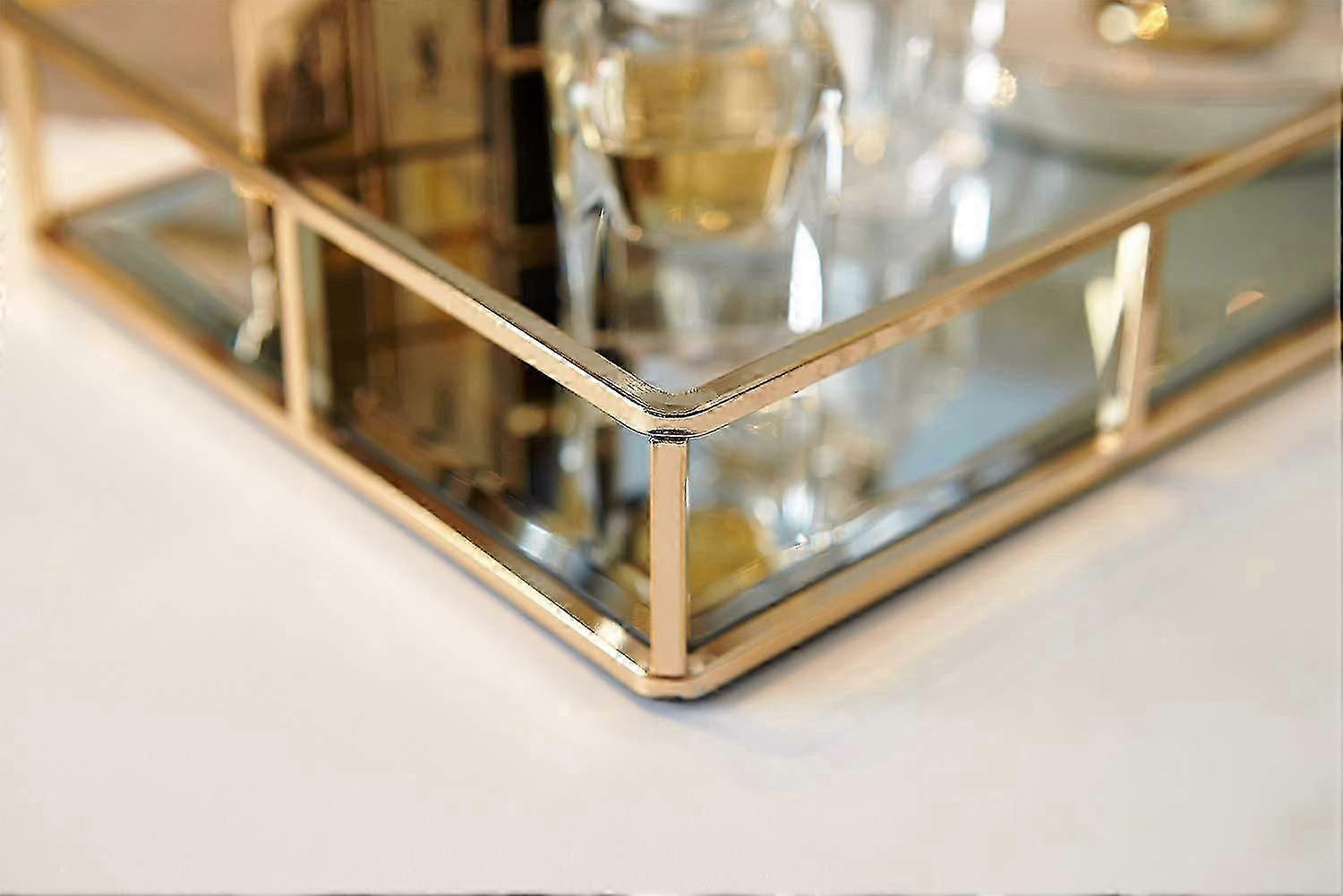 Tray Mirror, Gold Mirror Tray Perfume Tray Mirror Vanity Tray ...
