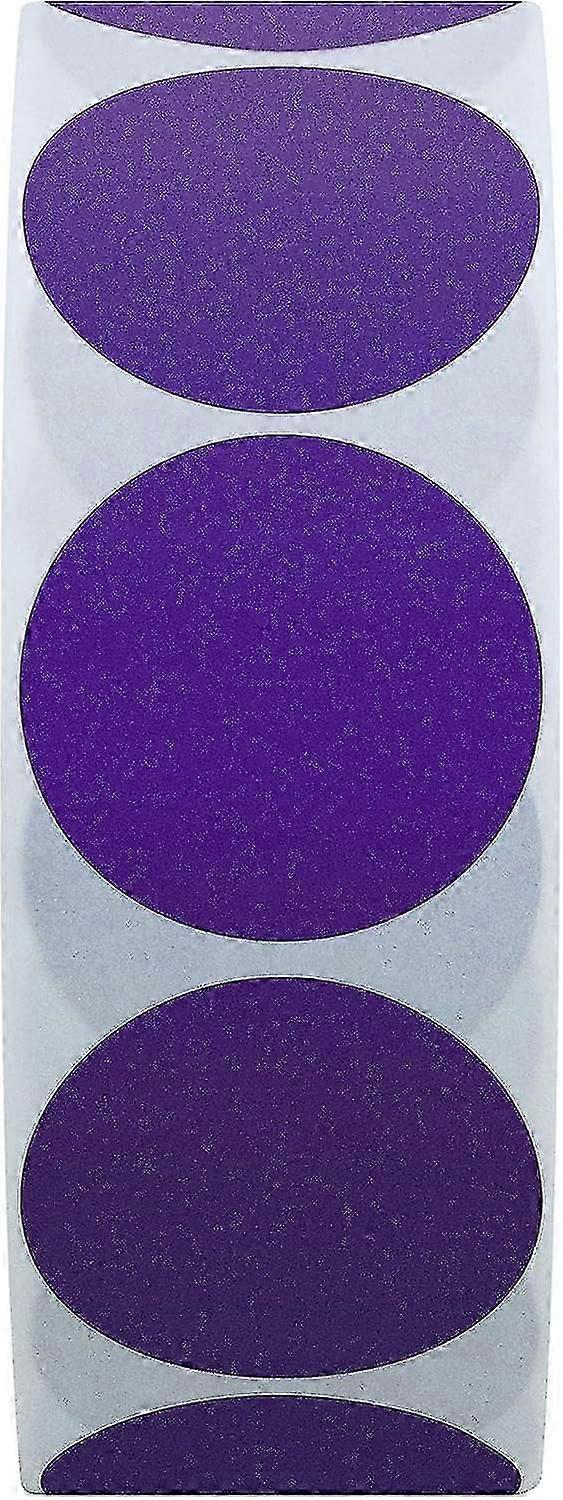 1000pcs Purple 2.5cm Round Self-Adhesive Natural Paper Labels for ...