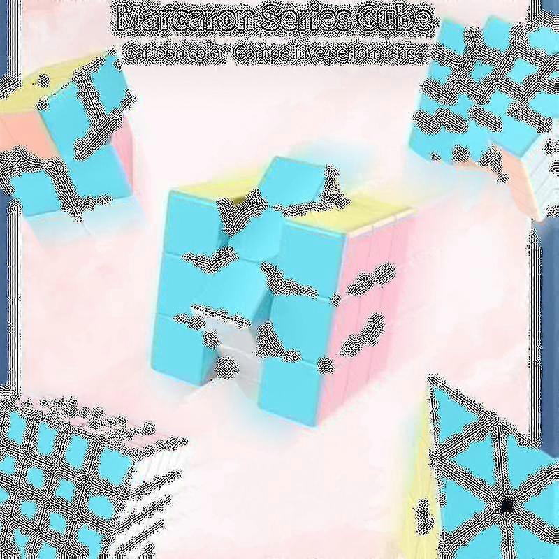 Rubik's Cubes, 2 - 5阶 and Pyramid Models, Macaron Color Scheme, Matte ...