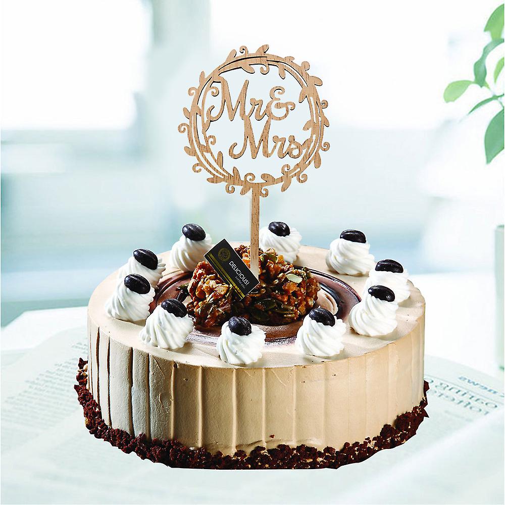 Wedding Cake Toppers Decorative Wedding Wreath Cake Topper Decorations ...