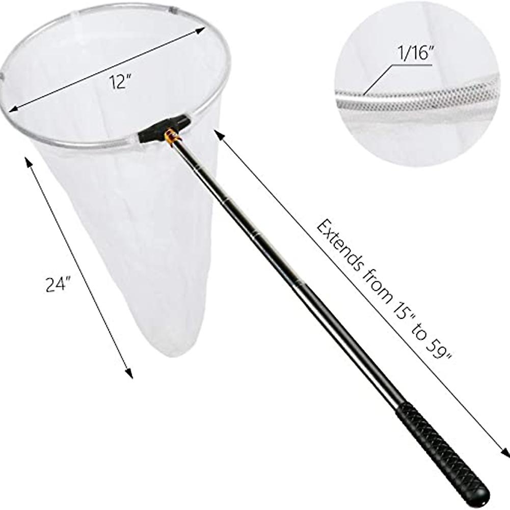 Telescopic Butterfly Net Extendable Fishing Mesh Net for Outdoor Garden ...