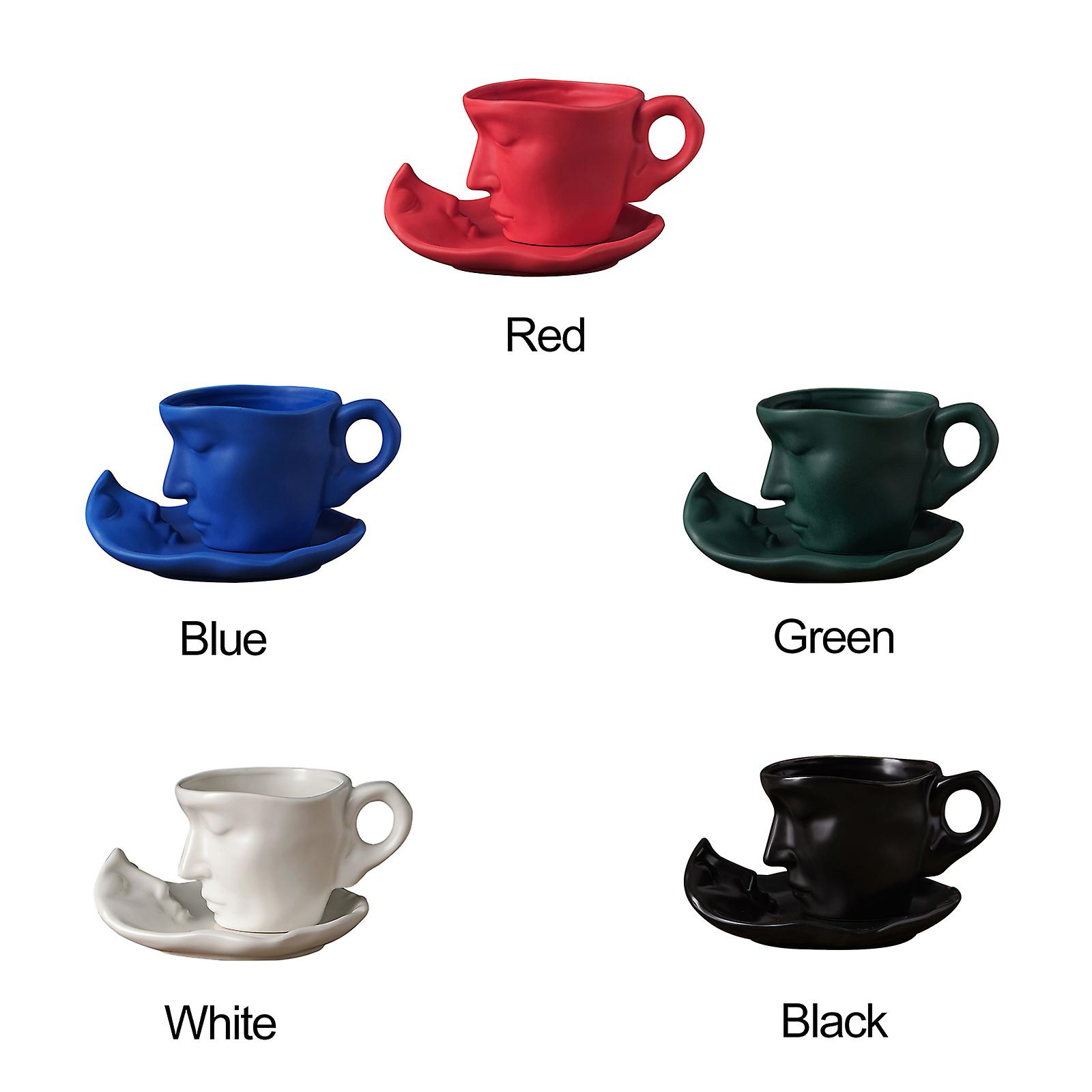 Fast shipping 3D Human Face Kissing Mug Abstract Arts Juice Water Cup ...