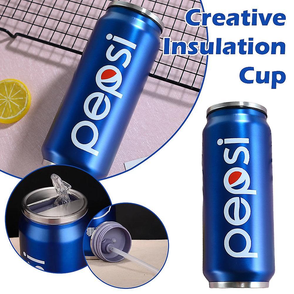 Pepsi Sprite 450Ml Thermos Tin, Vacuum Sealed Cup, Cup With Straw ...