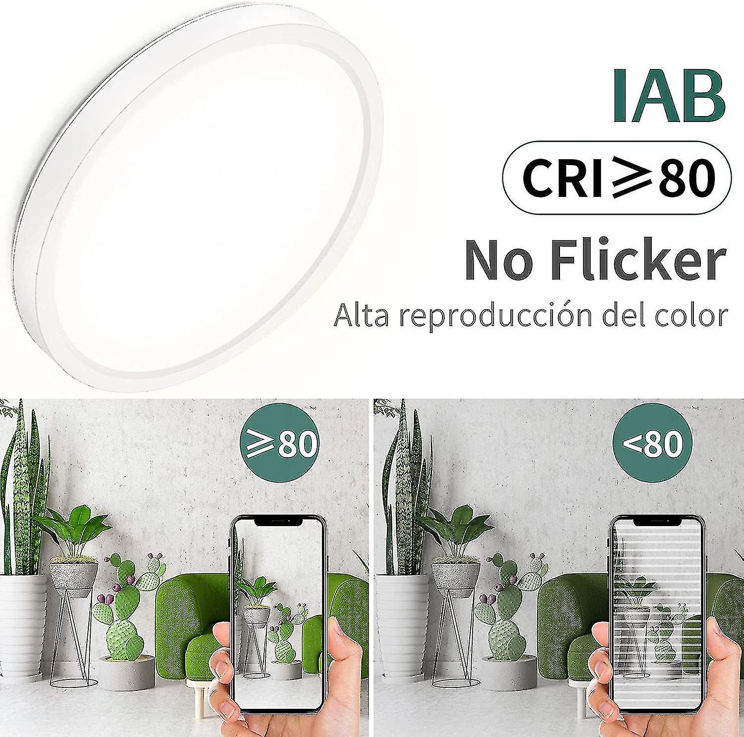 Led Ceiling Light, 24w 4500k Ceiling Light Fixture, Modern Neutral ...