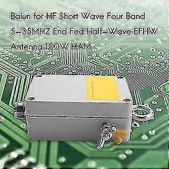 1:49 - 49:1 Balun For Hf Short Wave Four Band 5-35mhz End Fed Half-wave ...