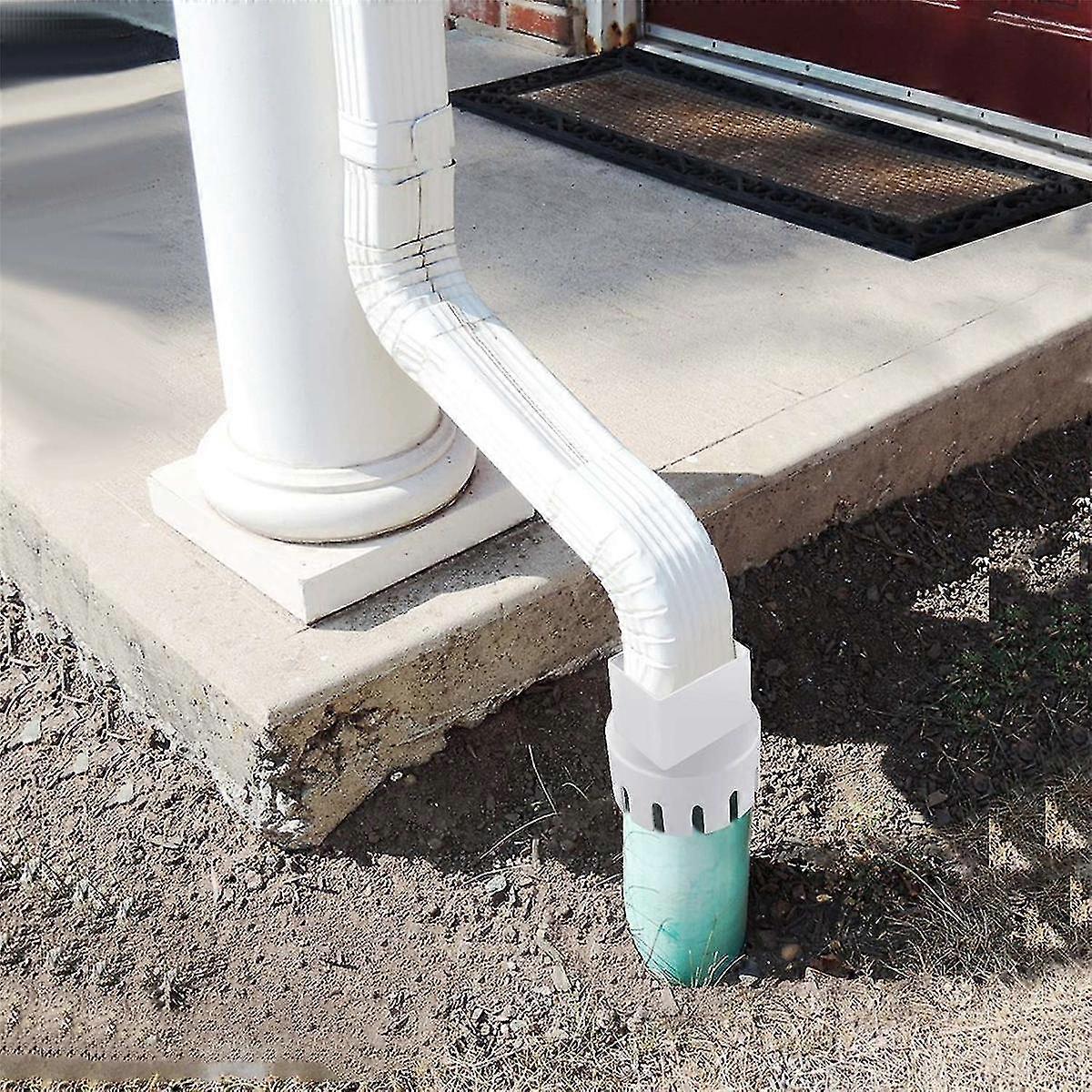 Downspout Adaptor To Drain Pipe, Roof Rain Gutter Downspout Extensions Universal, Downspout ...