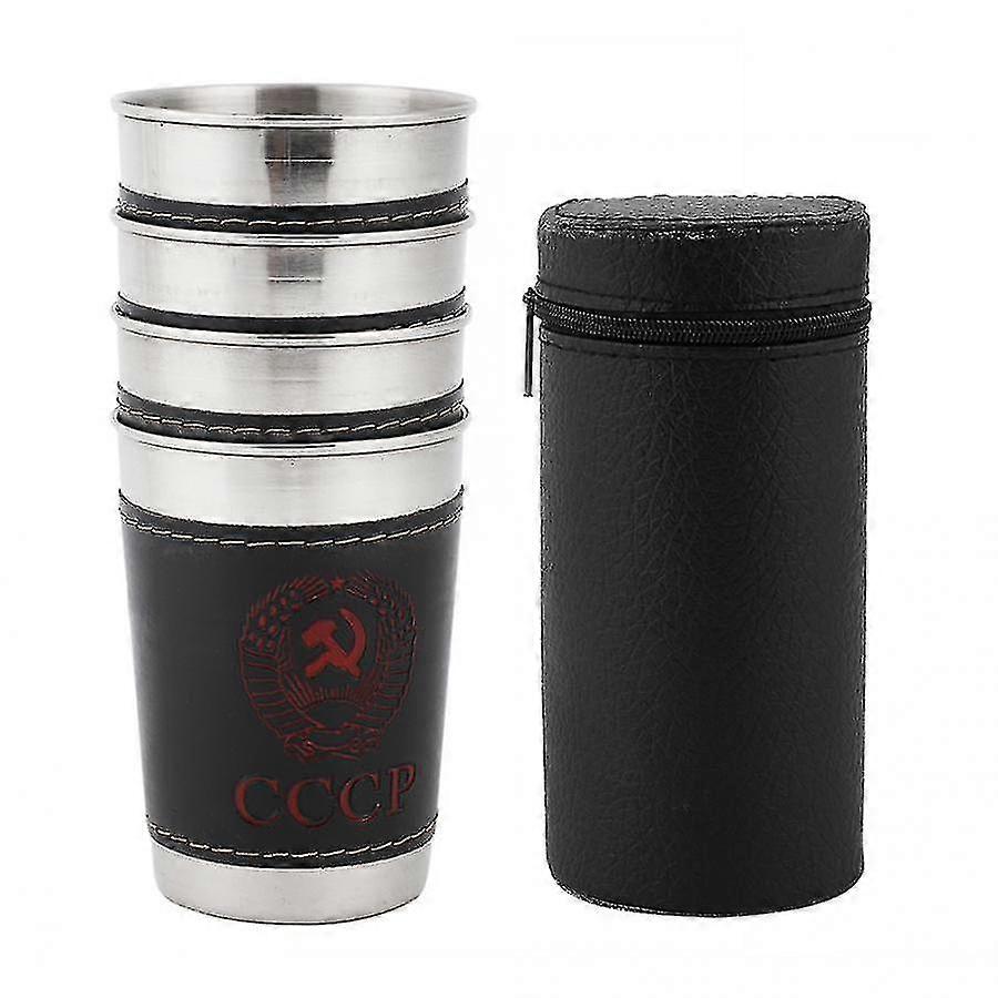 4 Pack Mini Mugs Stackable Stainless Steel Mugs Outdoor Travel Camping ...