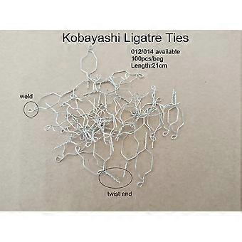 100Pieces Dental Orthodontic Kobayashi Ligature Wire S.S Long Short ...