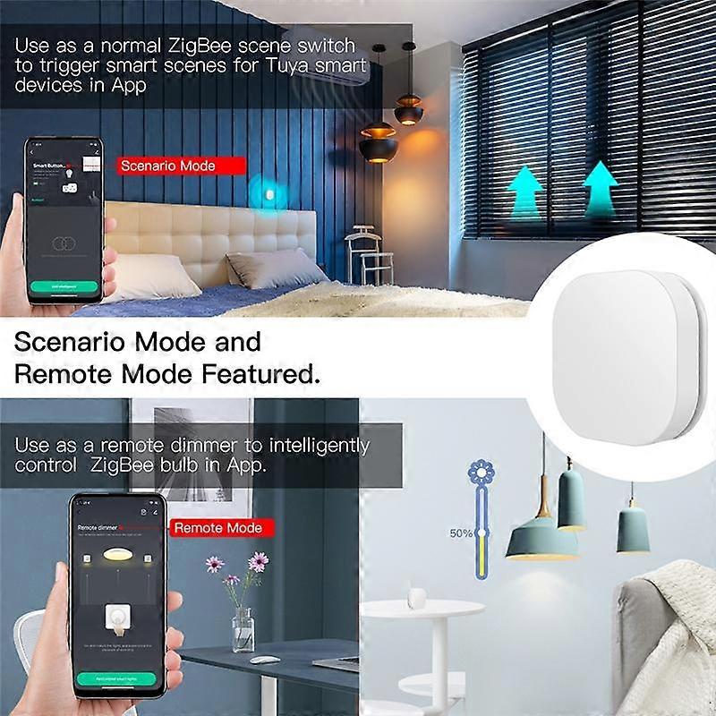 Tuya ZigBee 3.0 Smart Gateway Hub Smart Home Wireless Remote Control 1-Link Key Switch Wireless ...