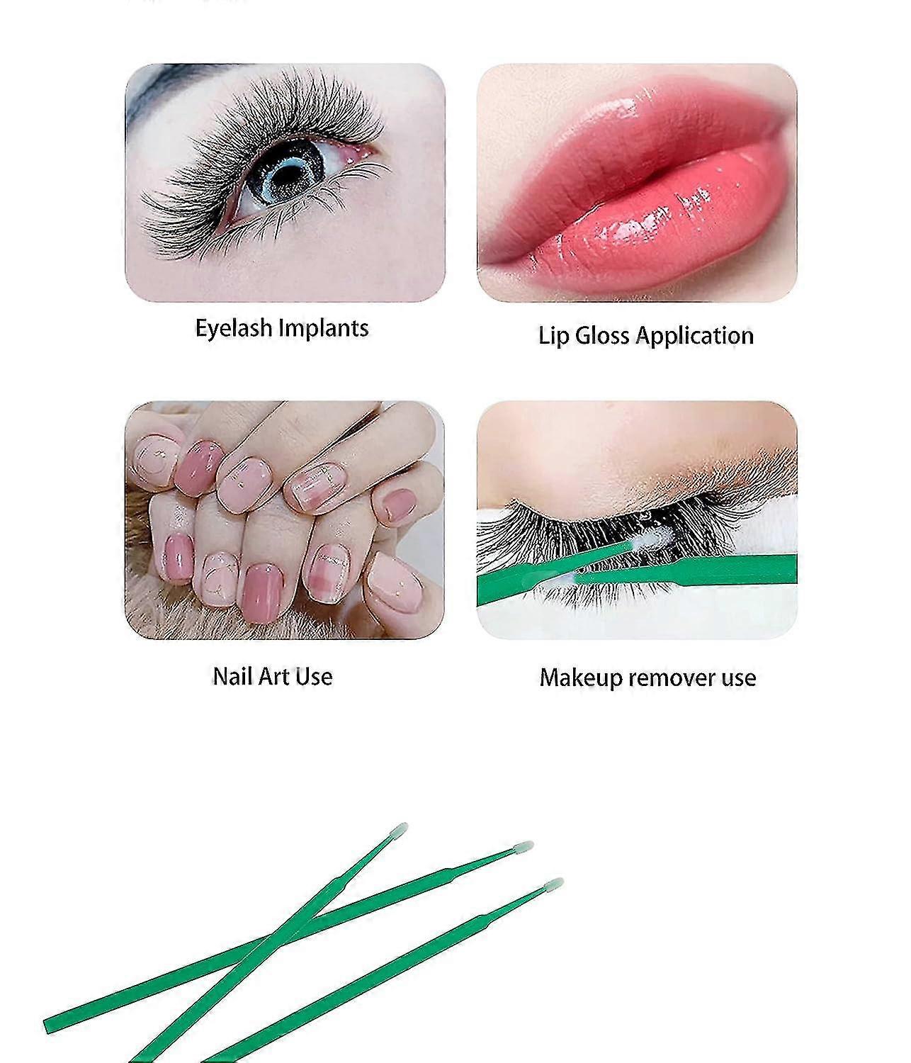 500pcs Disposable Makeup Applicators, Micro Brush Applicators Lash ...