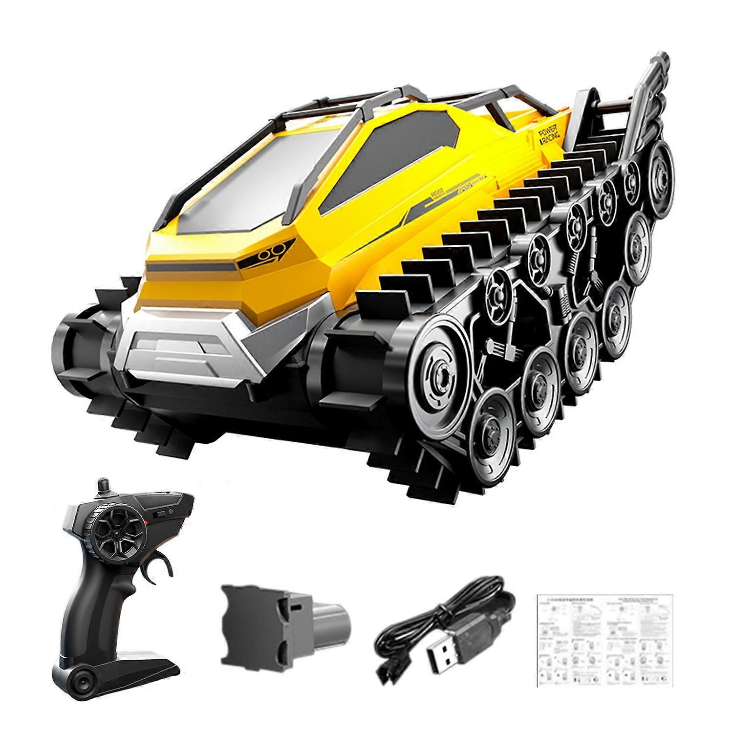 Amphibious 2.4GHz Remote Control Tank Waterproof All Terrain RC Stunt ...
