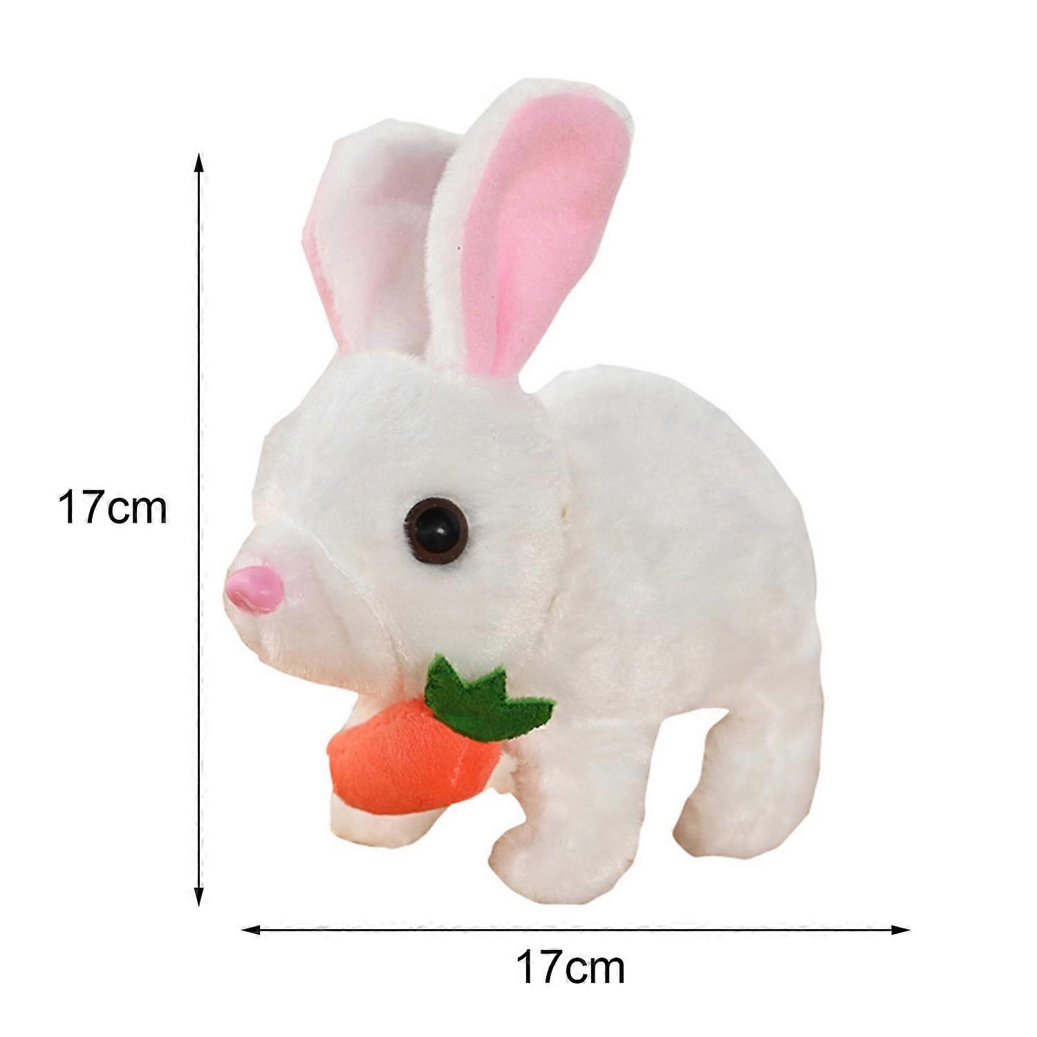 Electric Rabbit Toy Soft Plush Realistic Good Detail Bunny Shape with ...