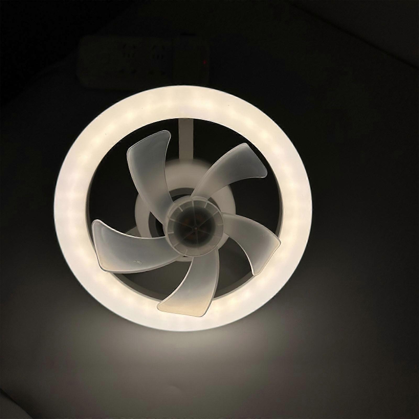 360 Degree Oscillating Ceiling Fan with Light 3000-6000k LED Fan Lamp ...