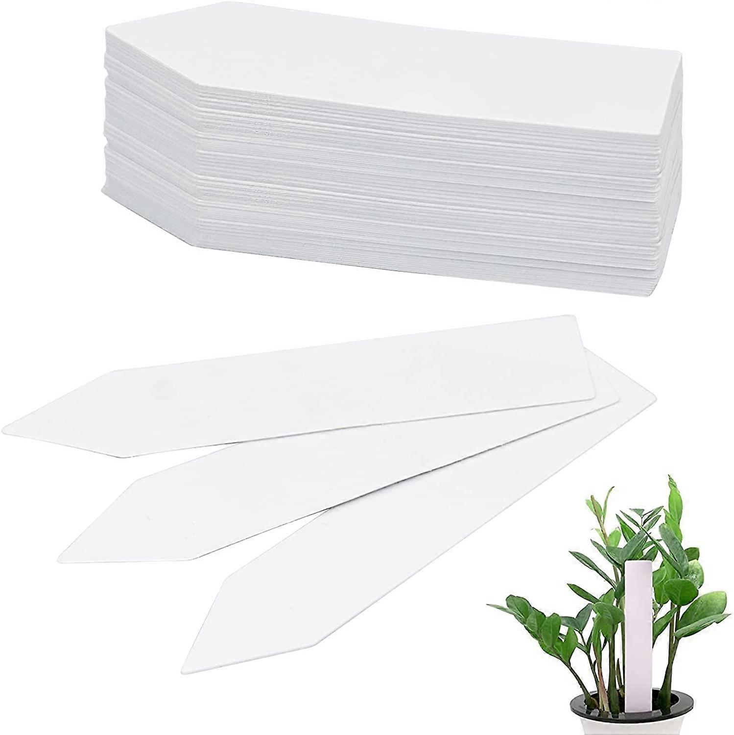 100 Pcs Plastic Plant Labels 10x2cm Waterproof Garden Labels Plastic ...