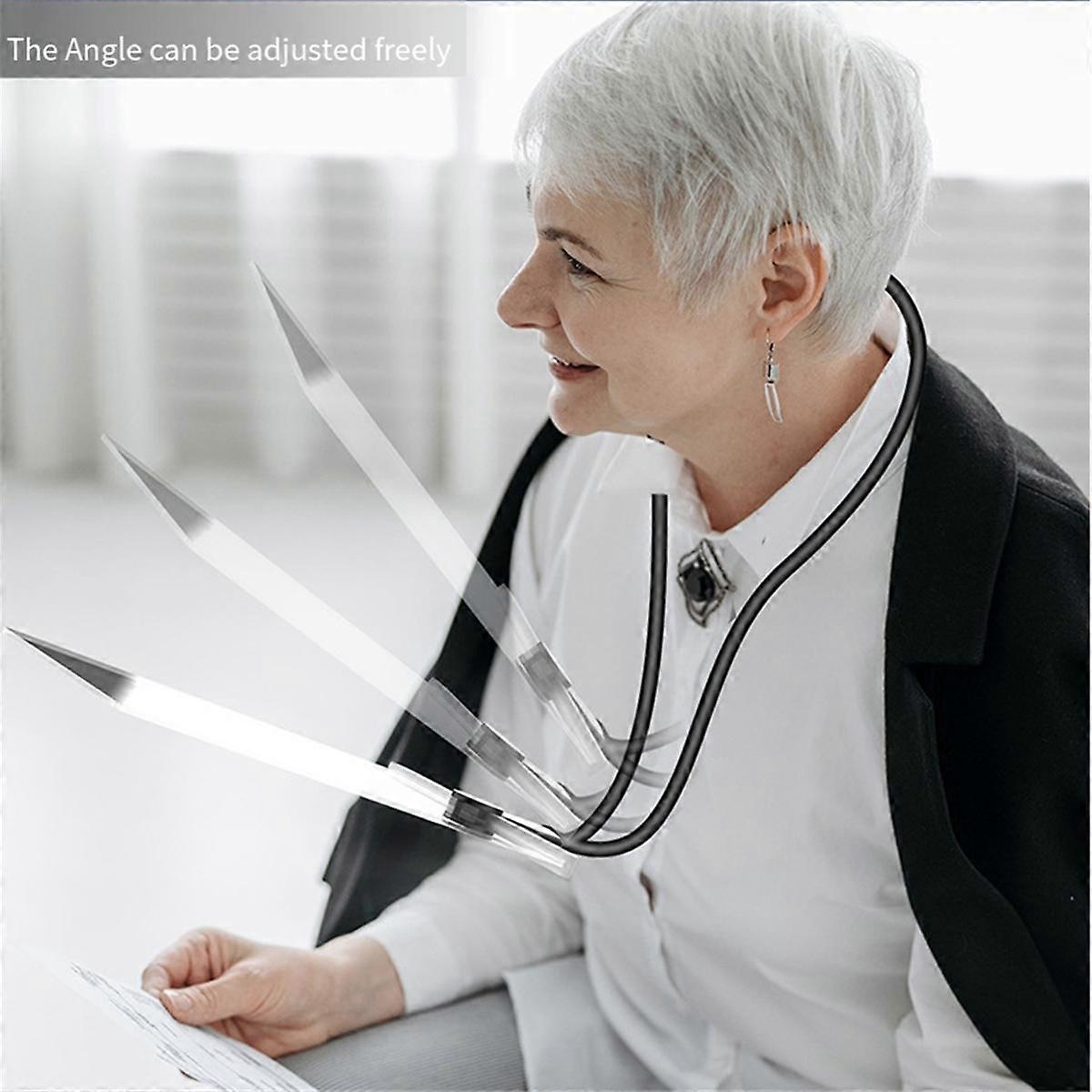 Magnifying Glass Adjustable Neck Wear Magnifier Square Detachable ...