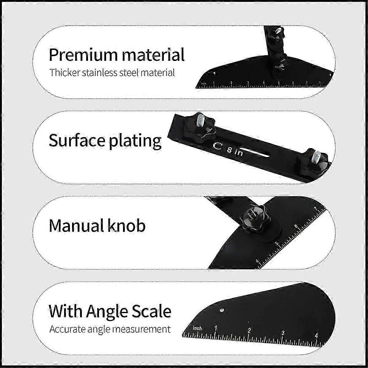 Stair Treads Gauge Template Tool,stair Measuring Ruler Set,shelf Layout ...
