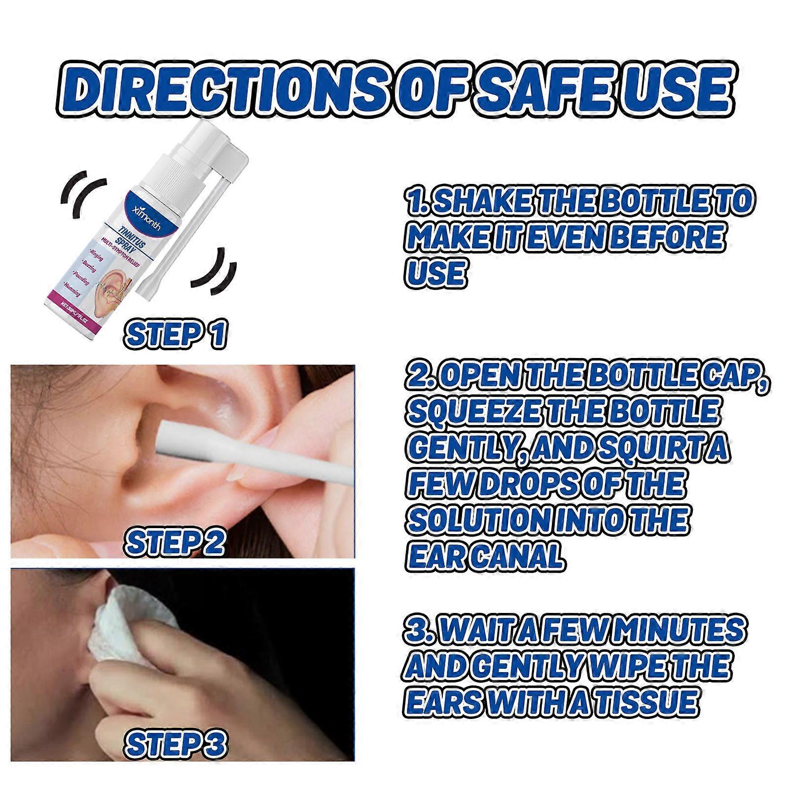 Tinnitus Relief Spray - Alleviate Ear Discomfort & Cleanse Ears ...