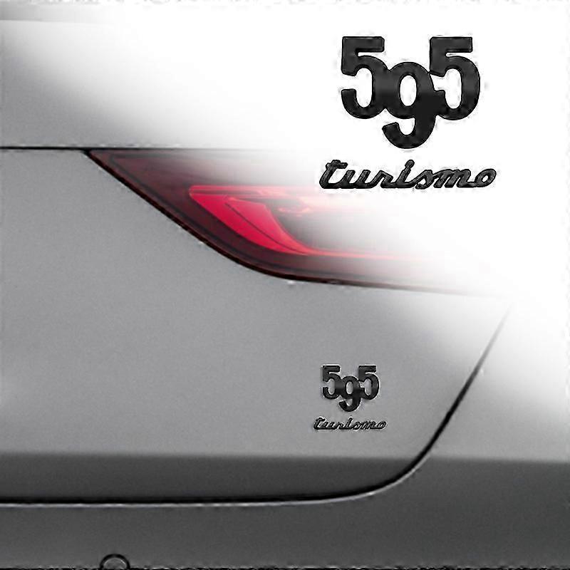 Car Sticker Metal 595 Logo Emblem Badge Trunk Decal For Abarth 695 595 ...