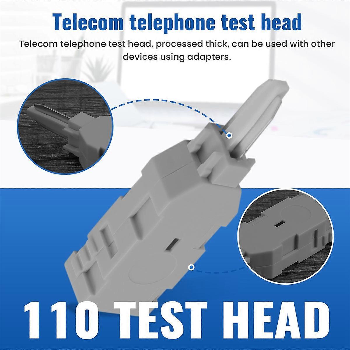 10Pcs 110 Test Head Rj11 Voice Connector Mdf Check Phone Voice For ...