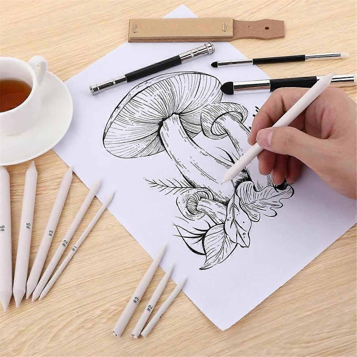 13PCS Blending Stump, Art Blenders with Blending Sponge Pens and ...