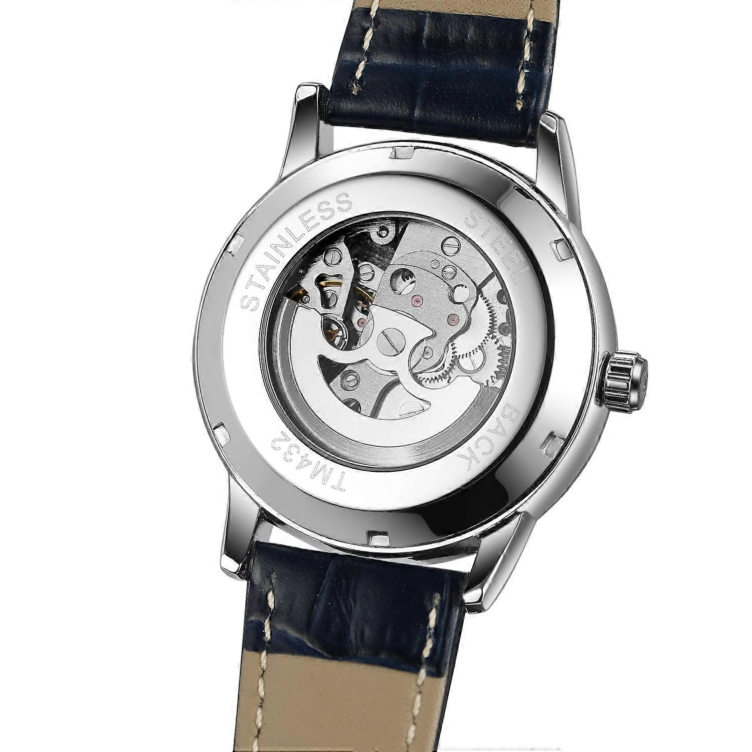 FORSINING Design Earth Star Moon Set With Diamonds Genuine Belt Men ...