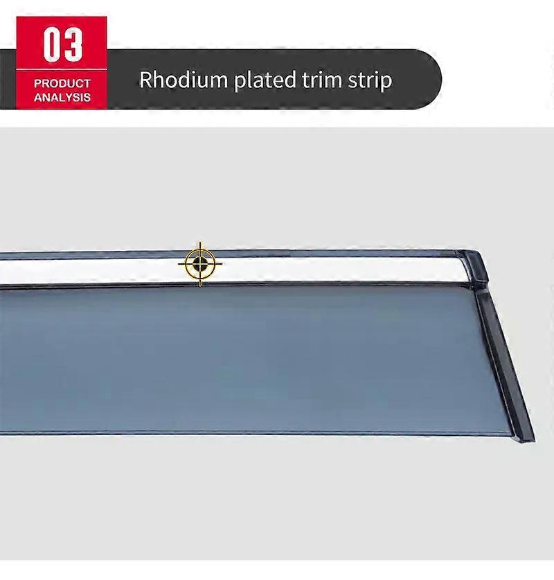 Applies to Door Visor For GAC Trumpchi E9 PRO E9 MAX MK1 2024+ CAR Window Visor Vent Wind ...