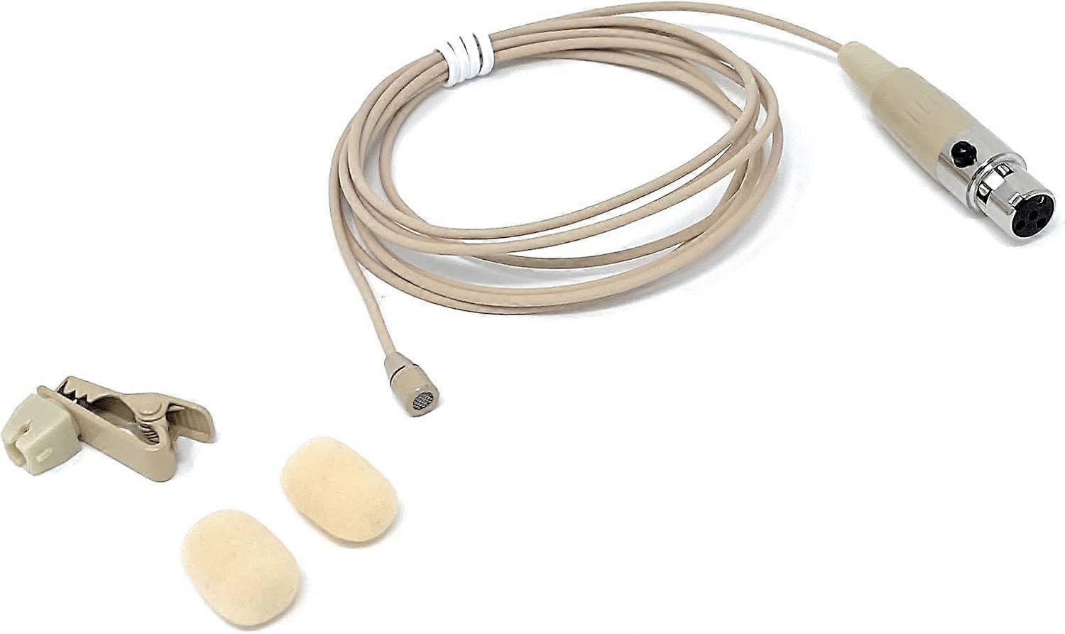2025 Latest Model Beige Lavalier Lapel Mic with 4 pin mini XLR TA4F for ...