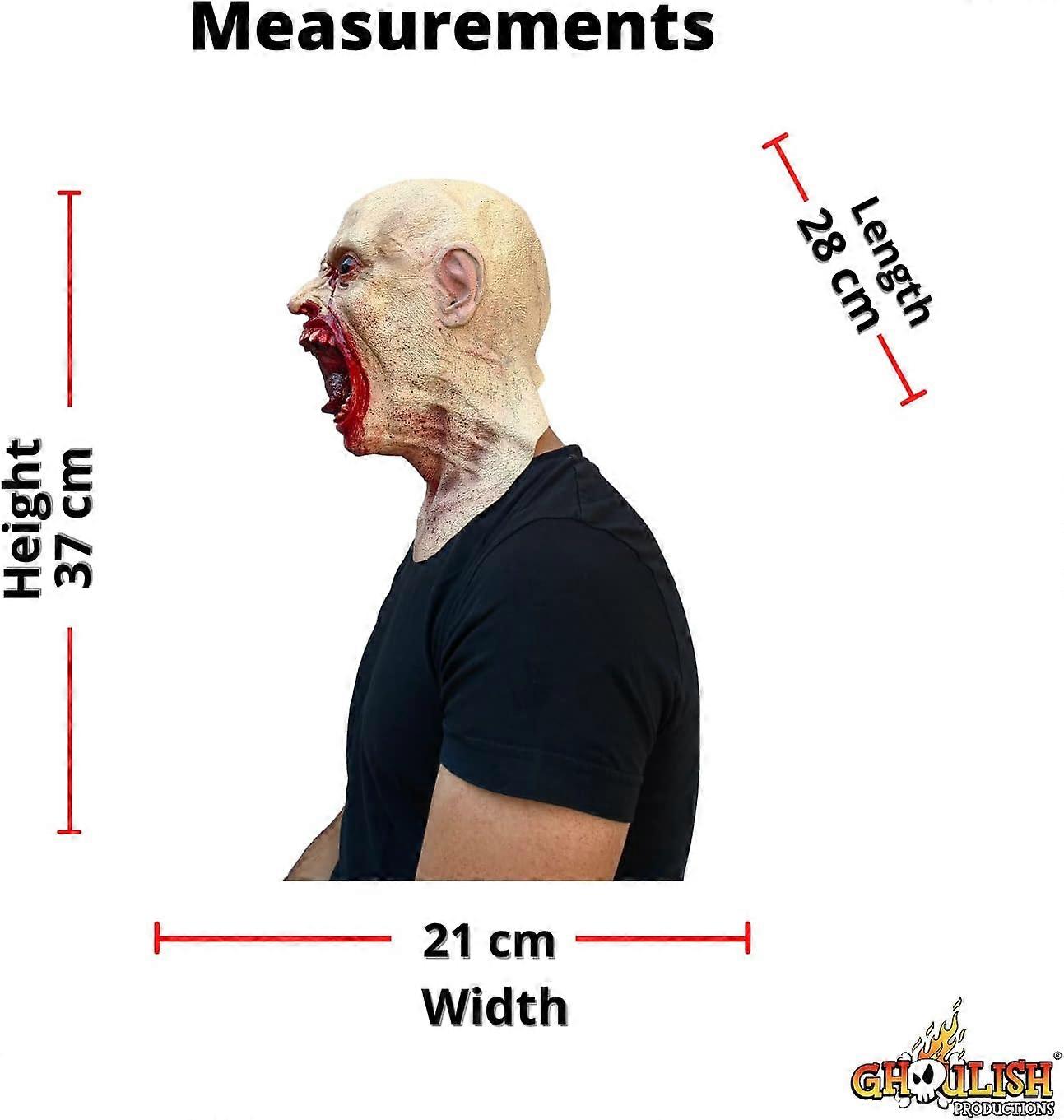 Infected Zombie Mask - Realistic Bloody Design for Halloween Costumes ...