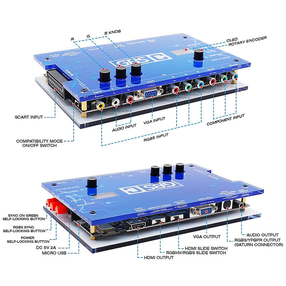 Gbsc Vido Converter Gbs Control Gbsc Rgbs Vga Scart Ypbpr Signal To Vga ...
