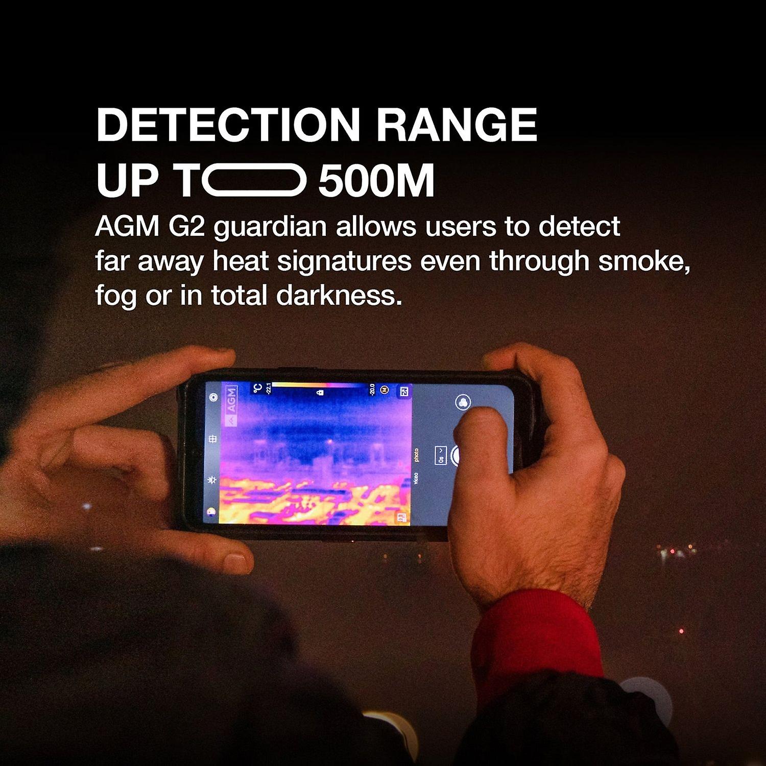 AGM G2 Guardian 5G Rugged Phone 500m Thermal Monocular & Infrared Night ...
