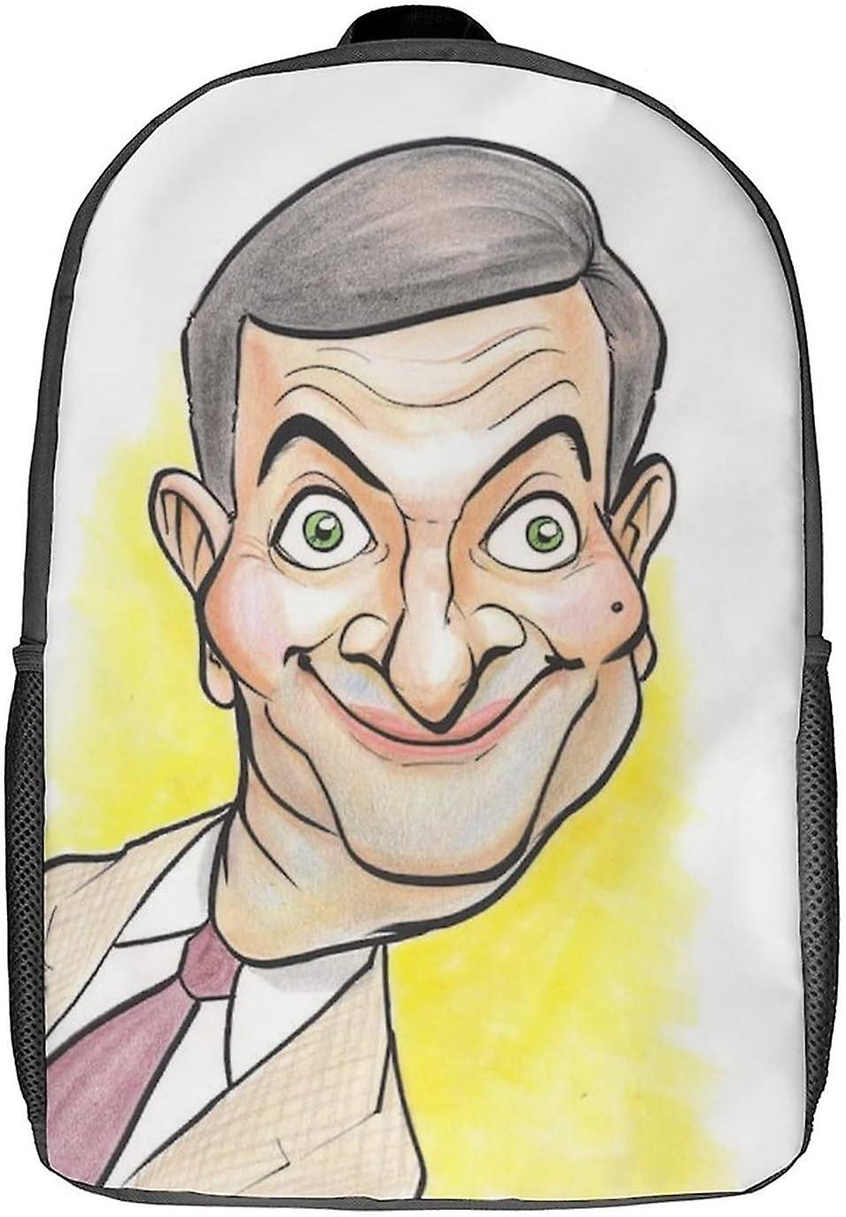 Mr Bean Backpack School Bags For Girls Boys Anime Characters Backpack ...