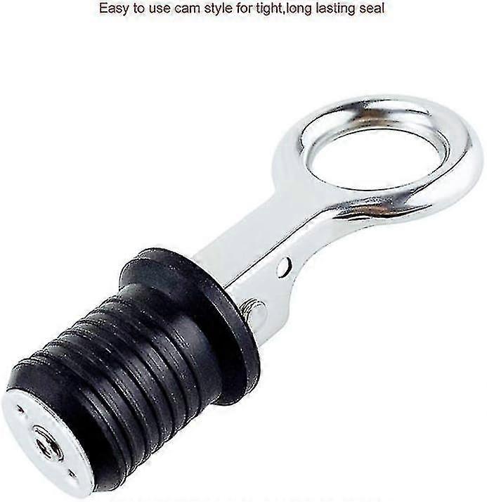 Boat Drain Plug, Rubber Adjustable Drain Hole Plug 304 Stainless Steel ...