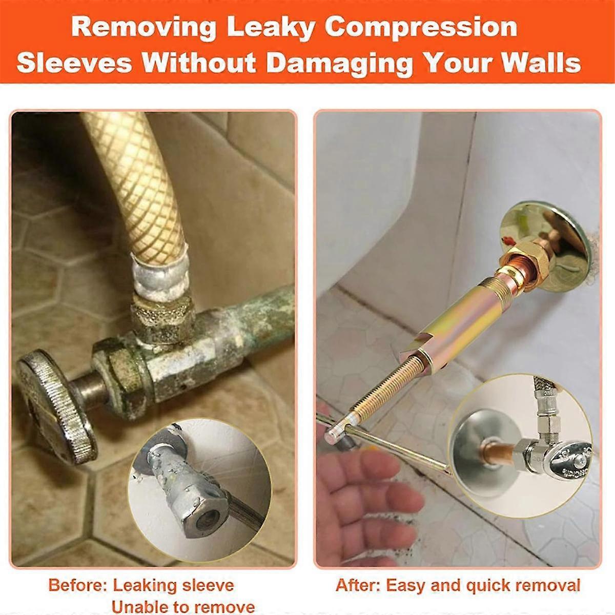 Compression Sleeve Puller Tool Ferrule Puller for 1/2 Inch Compression Fittings, Stop ...