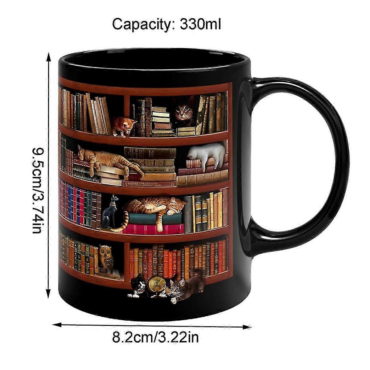 3d Bookshelf Mug Library Bookshelf Cup Bookshelf Design Book Mug Book ...