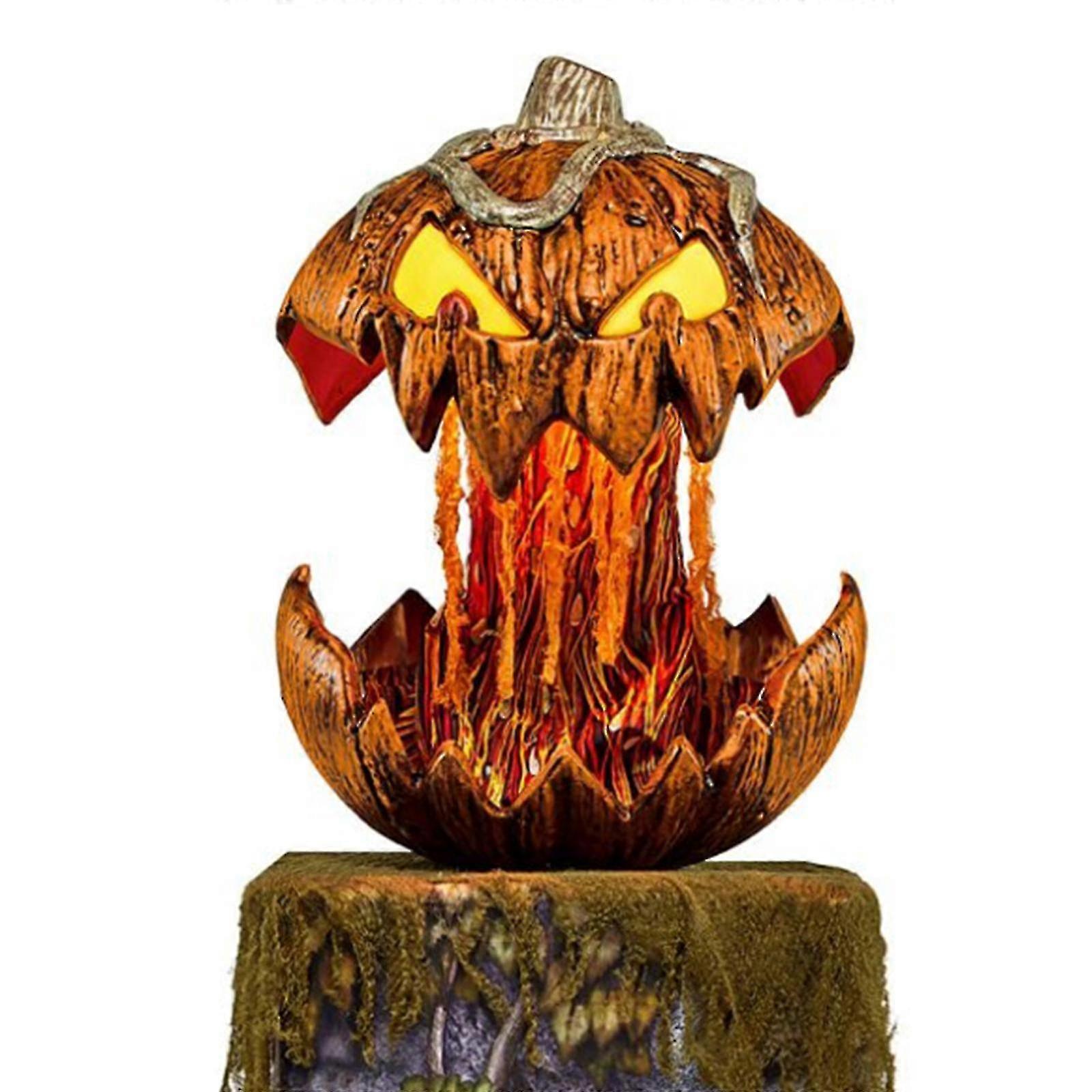 Talking Pumpkin With Glowing Eyes, Retractable Mouth, Horror Sound ...