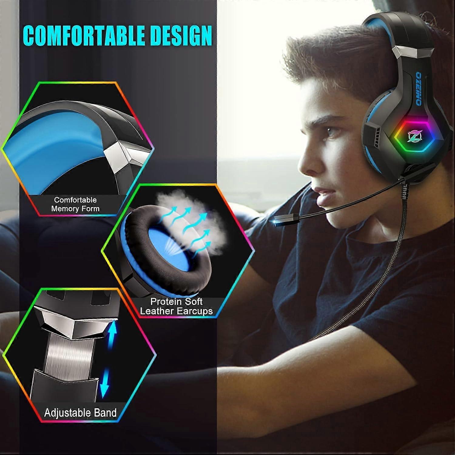 Gaming Headset PS5 PS4 Headset with 7.1 Surround Sound, Gaming ...