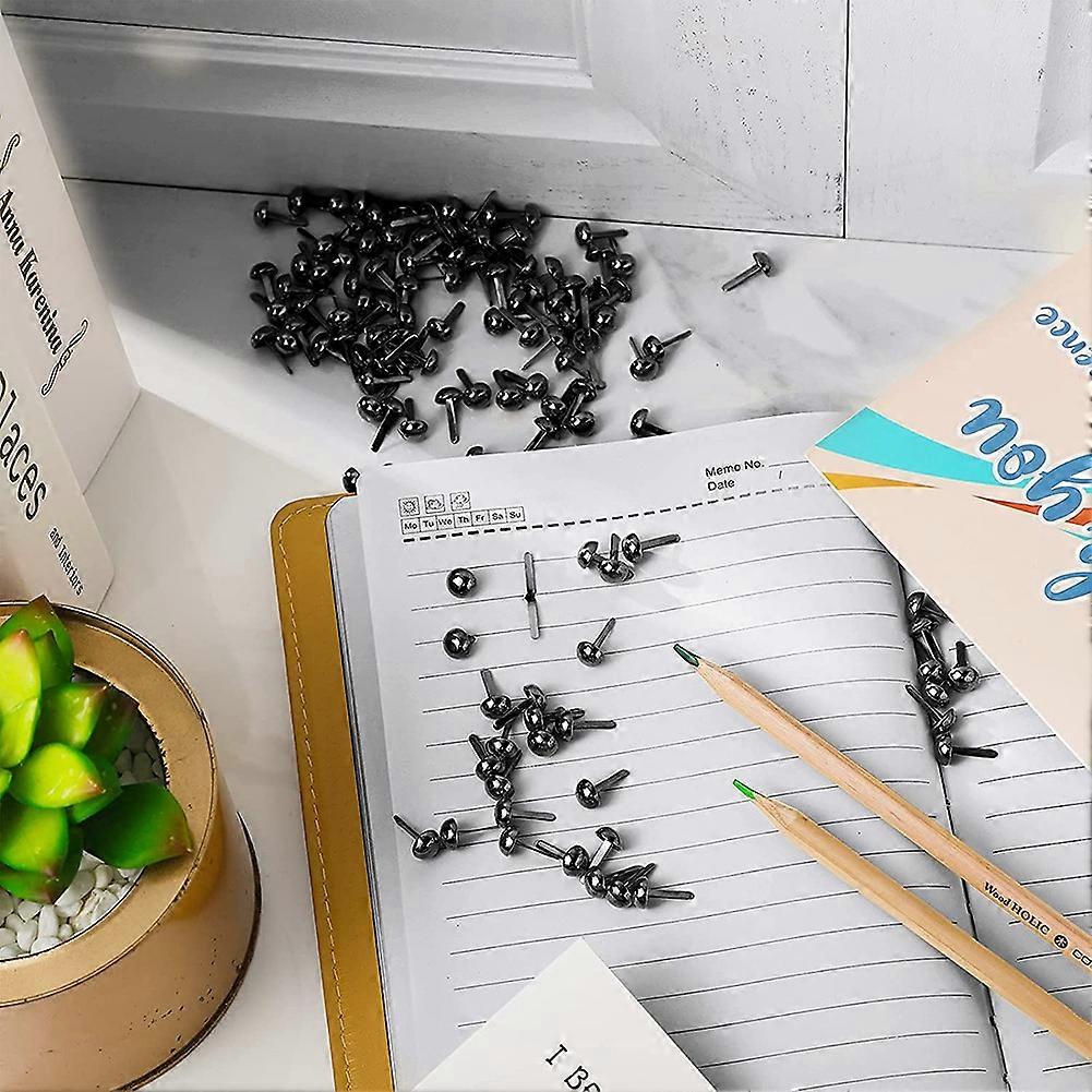 300 Pieces of Paper Fasteners Round Sturdy Fasteners Suitable for Art ...