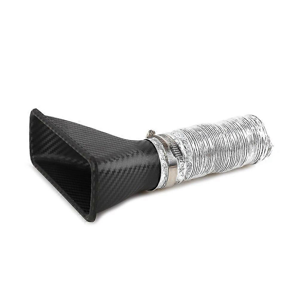 Carbon Fiber Look Car Front Bumper Turbo Air Intake Pipe Turbine Inlet ...