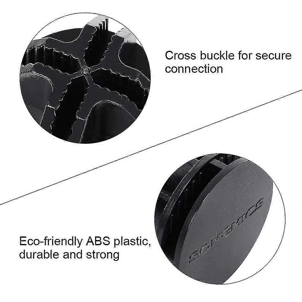 40Pcs Wire Cube Storage Black Plastic Cube Connectors C&C Grid ...