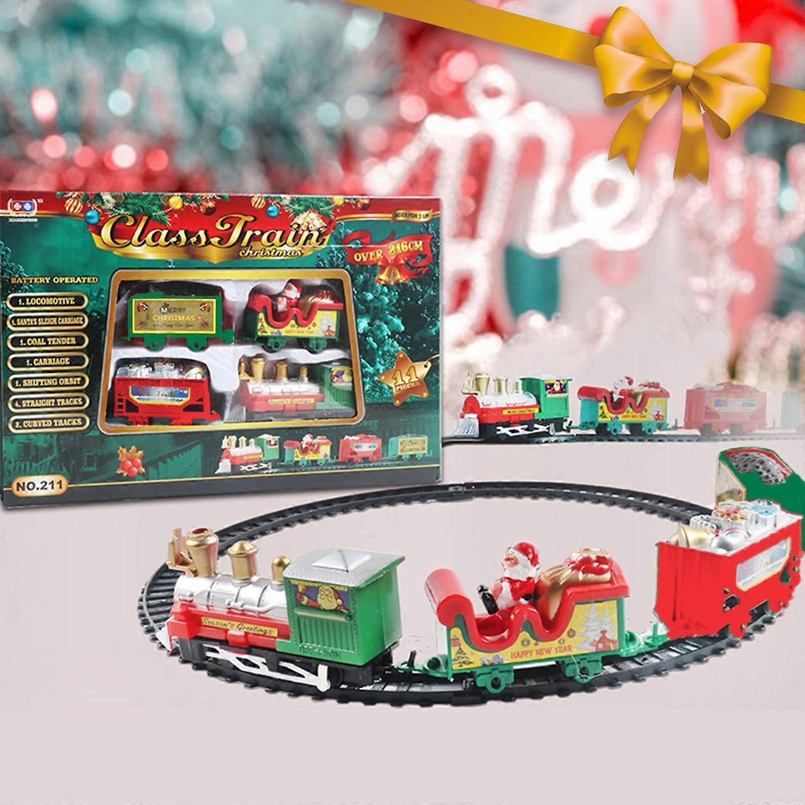 Toy Train Set Christmas Train Set Railway Tracks Battery Operated Toys ...