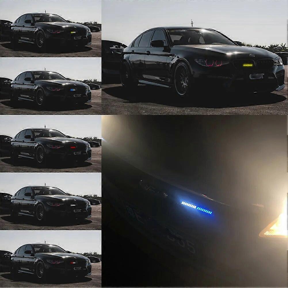 Car Front Grille Emblem LED Decorative Lights for BMW E46 E90 F10 E60 F30 E39 E36 F20 E87 G30 ...